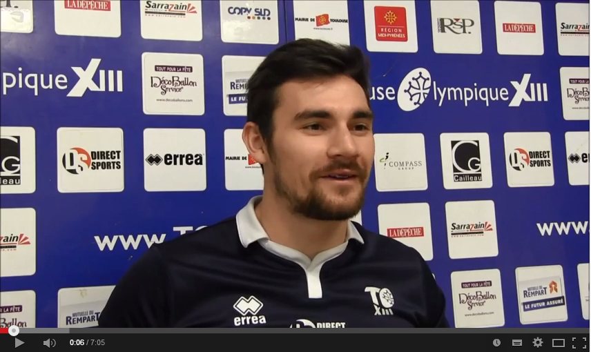 TO XIII vs FC Lézignan - Les interviews de Danny HULME - Toulouse ...