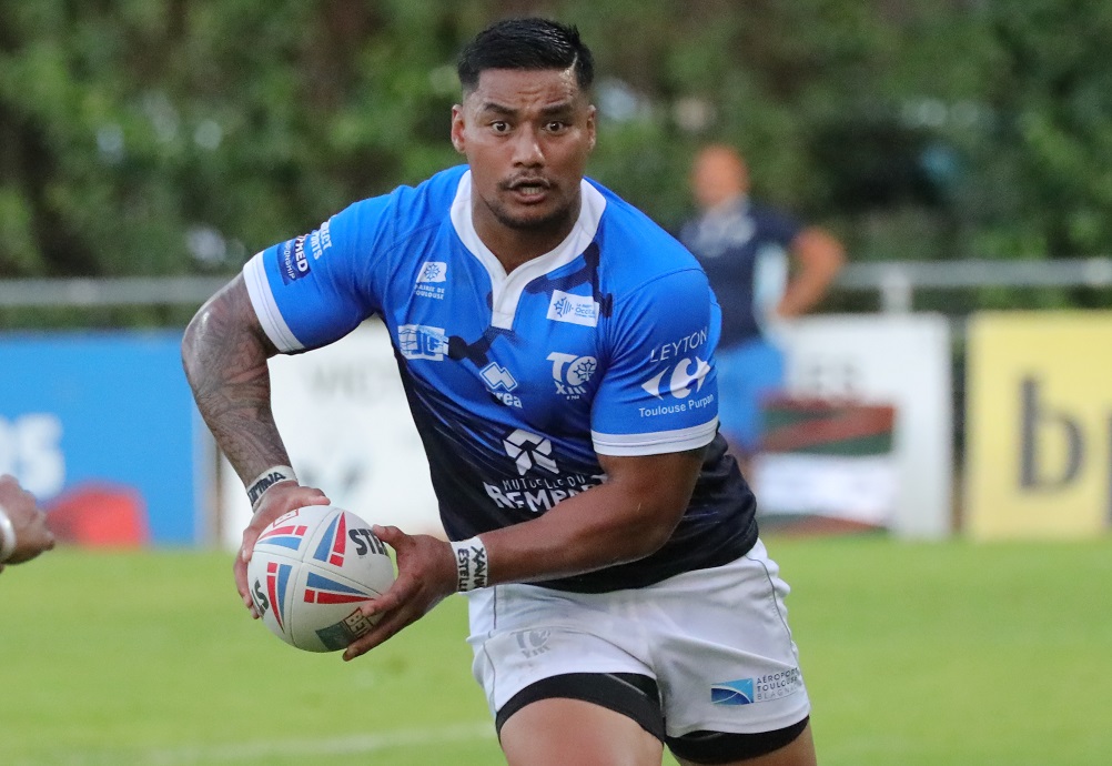 Junior VAIVAI au 9' avec les USA - Toulouse Olympique XIII